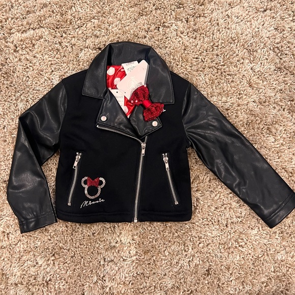 Disney | Jackets & Coats | Disney Minnie Biker Jacket | Poshmark